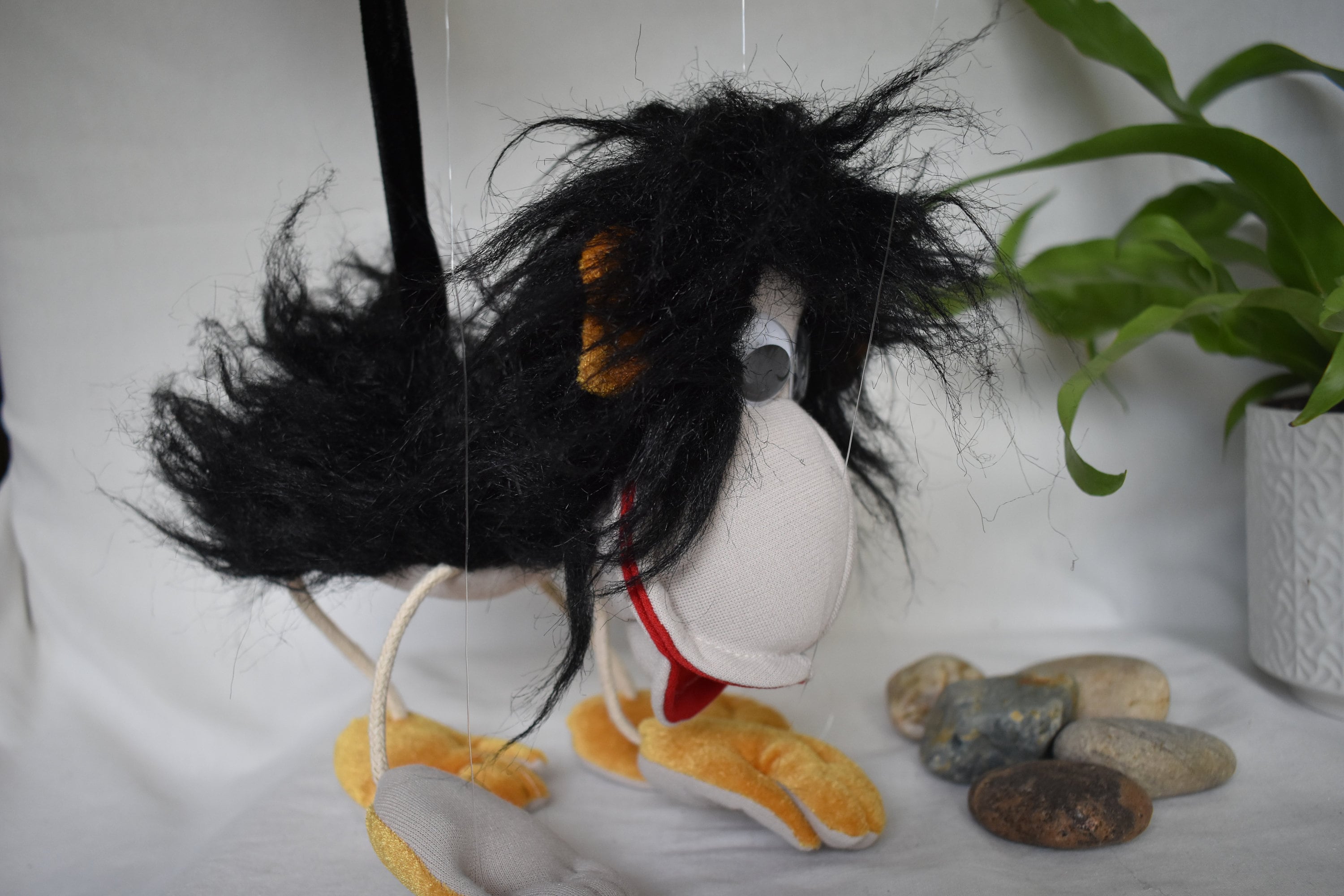Monkey Marionette Puppet on Three Strings, Monkey Soft Toy Puppet ...