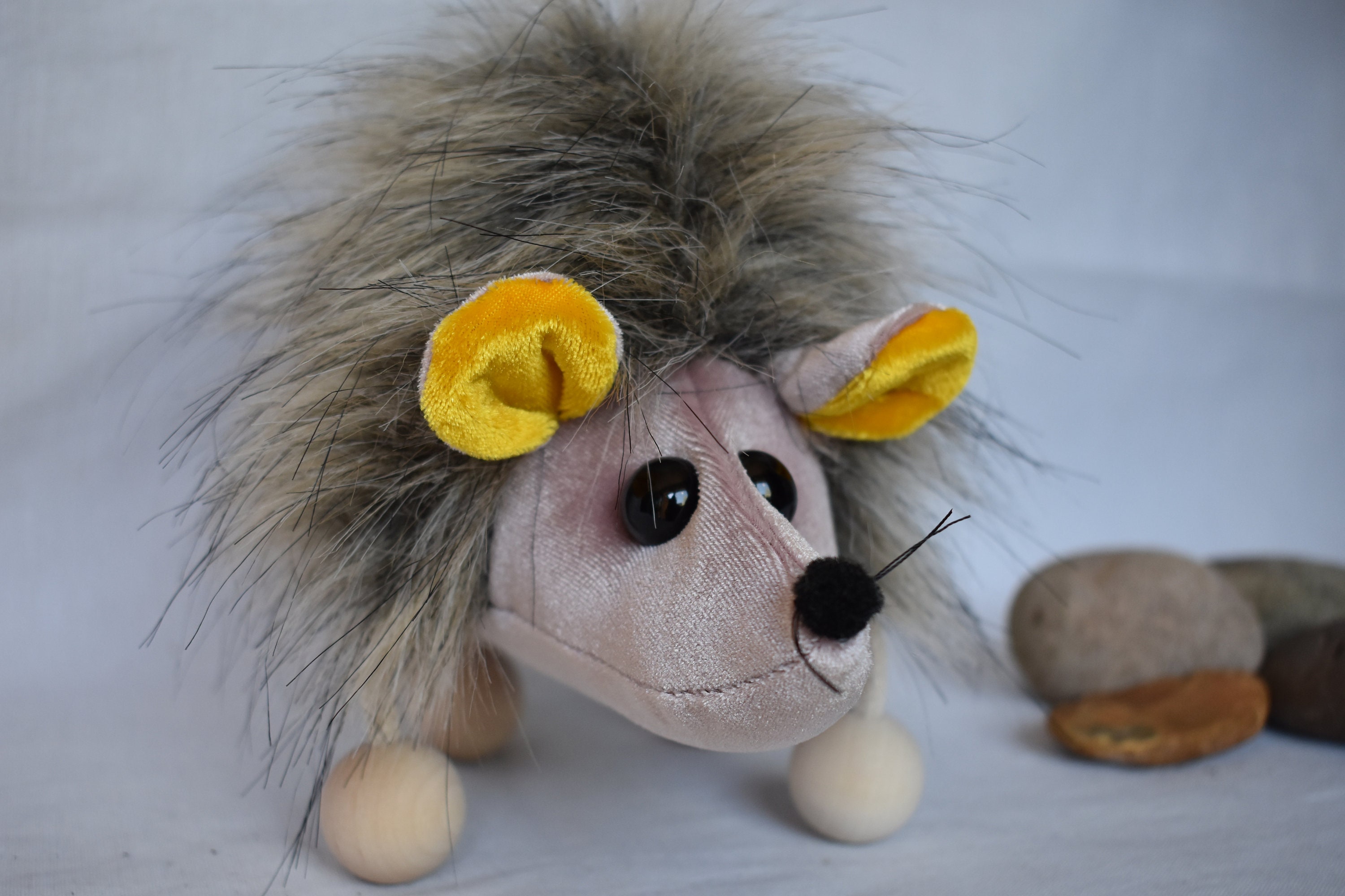 Hedgehog Small Marionette Puppet on Two Strings Animal Toys - Etsy