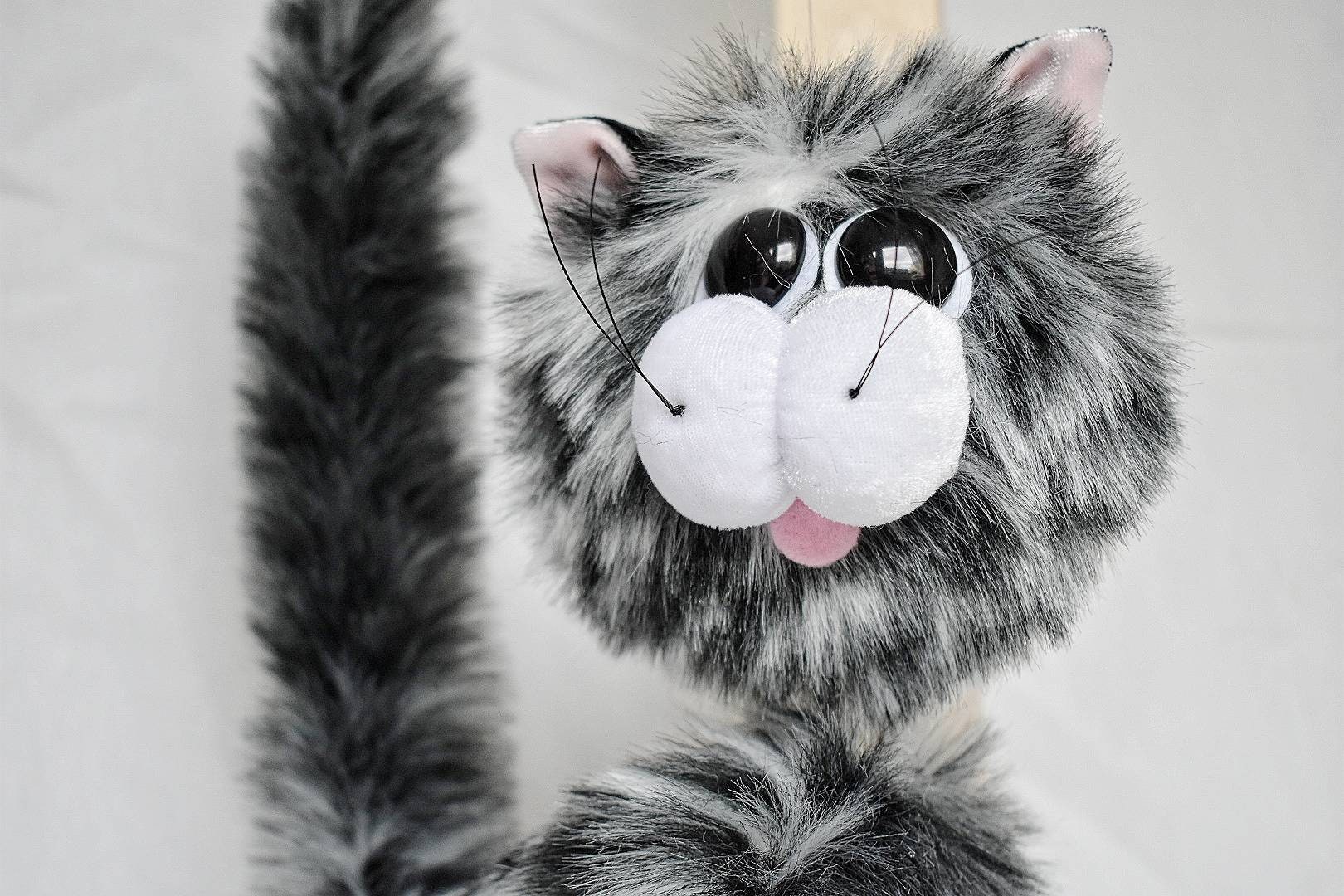Cat Animal Puppet, Cat Marionette, Cat Stuffed Doll, Pet Puppet ...