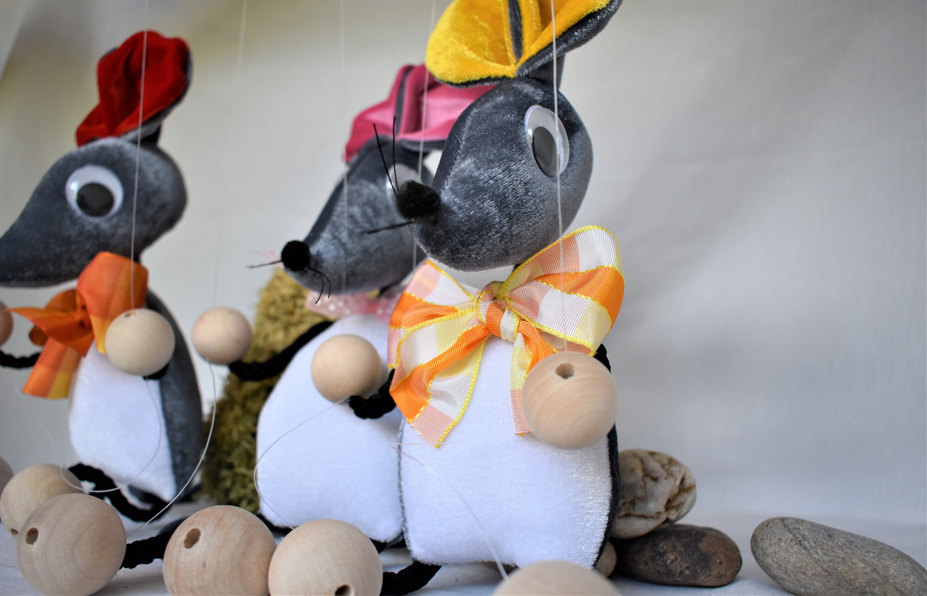 Mouse Puppet on Three Strings Marionette Animal Puppet - Etsy