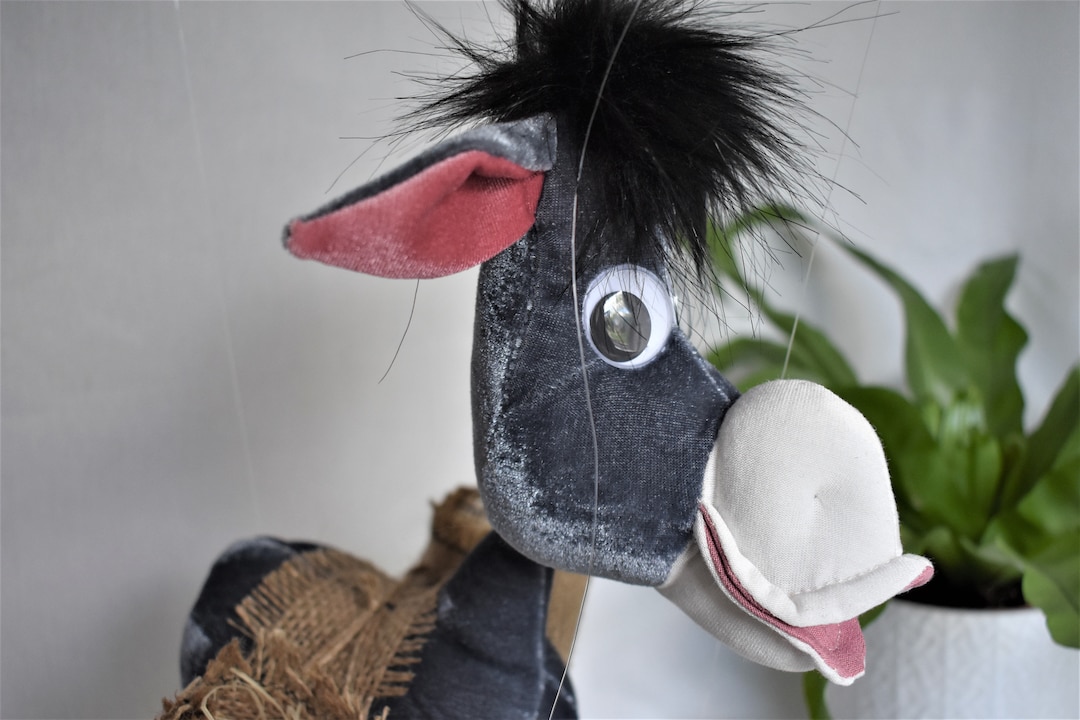 Donkey Marionette Puppet on Four Strings, Donkey Soft Toy, Donkey ...