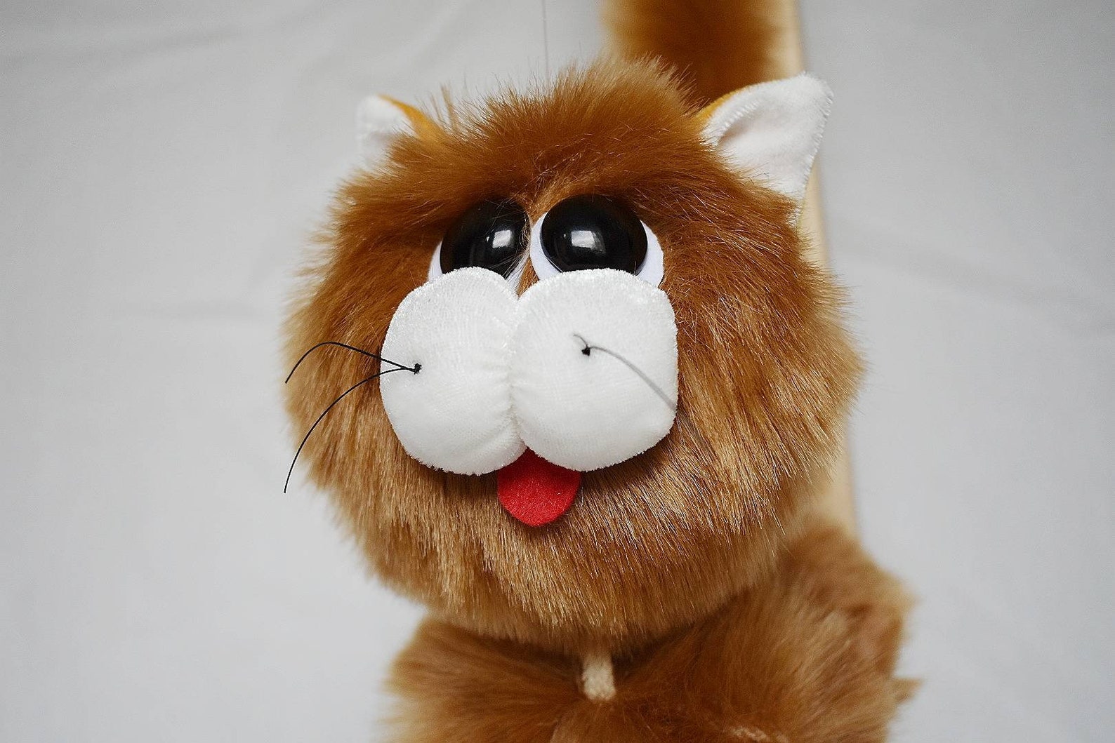 Cat Marionette Puppet, Faux Fur Stuffed Animal Toy - Etsy