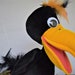 Crow Bird Animal Marionette Puppet on Two Strings | Animal Puppet Toy ...