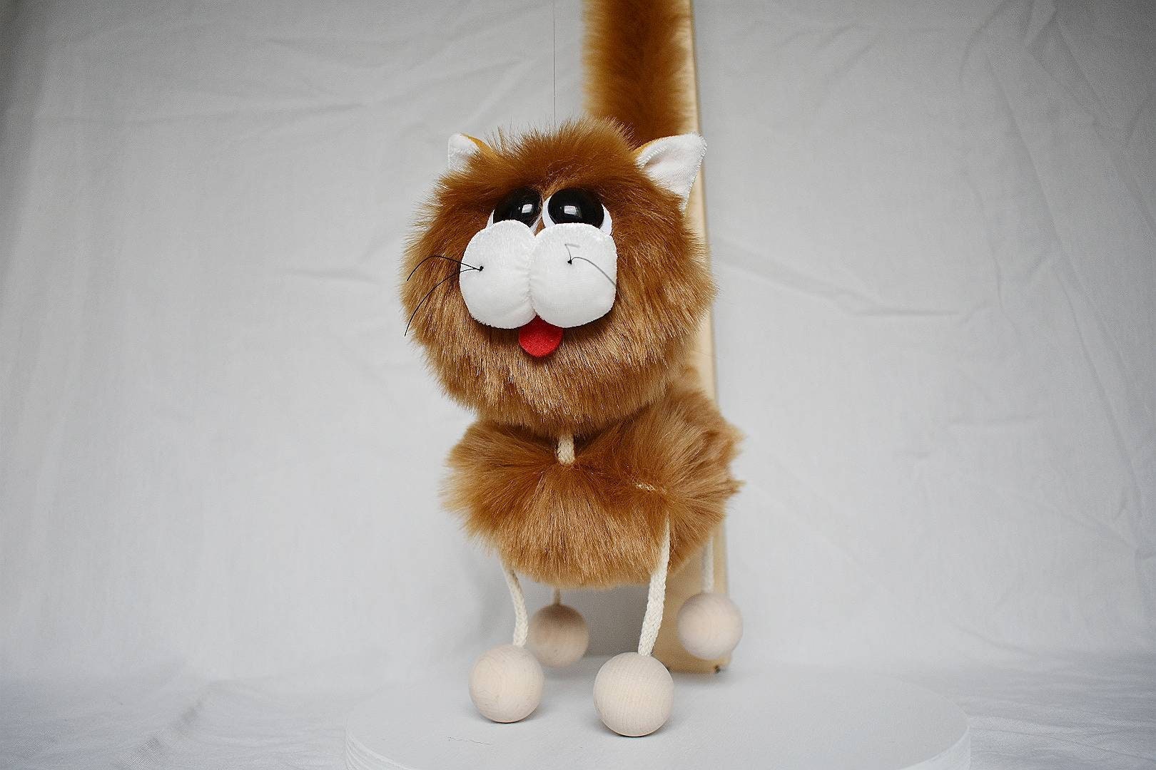 Cat Animal Puppet, Cat Marionette, Cat Stuffed Doll, Pet Puppet ...
