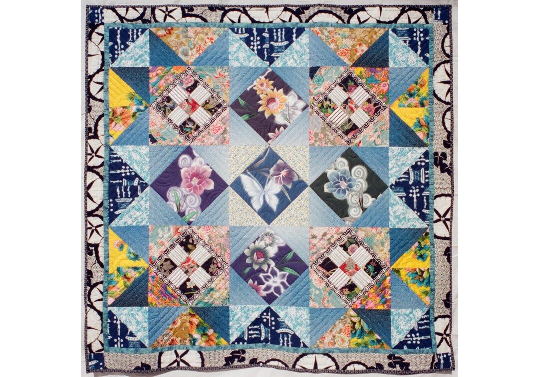 Close to Lhasa, Asian Transition # 3, Art Quilt for Bed or Wall Hanging ...