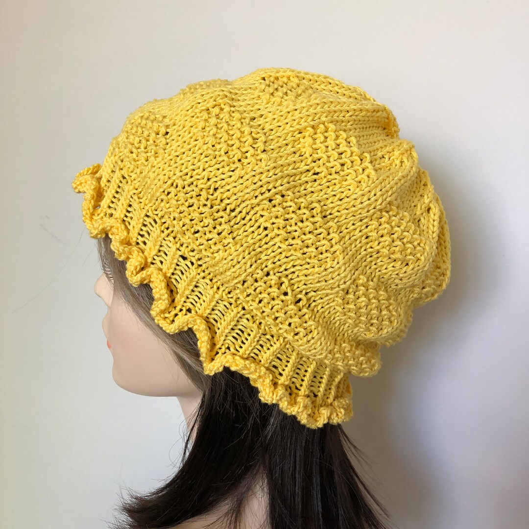 Instant Download Knit Hat, Chemo Hat Knitting Pattern 'maisie' Chemo ...