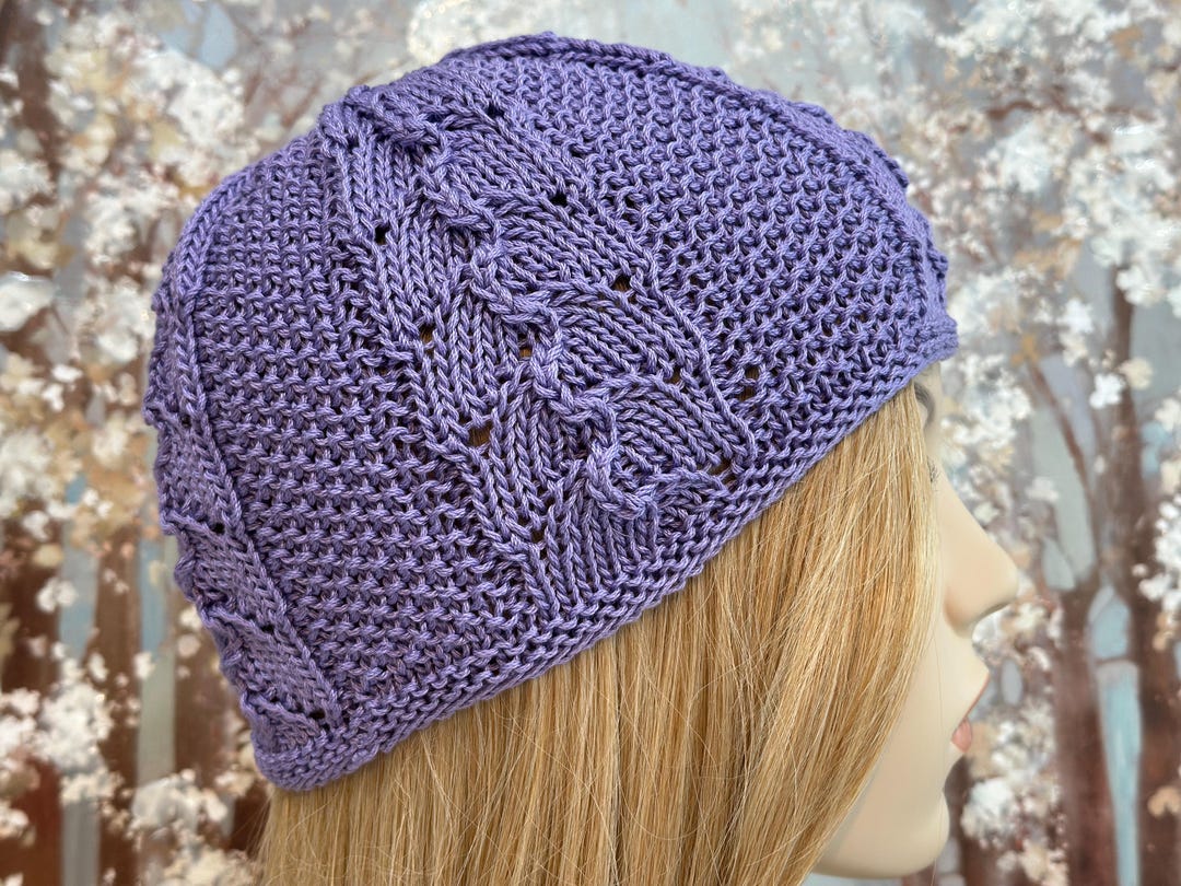Chemo Hat Knitting Pattern 'freya' Instant Download, Easy Knitting ...