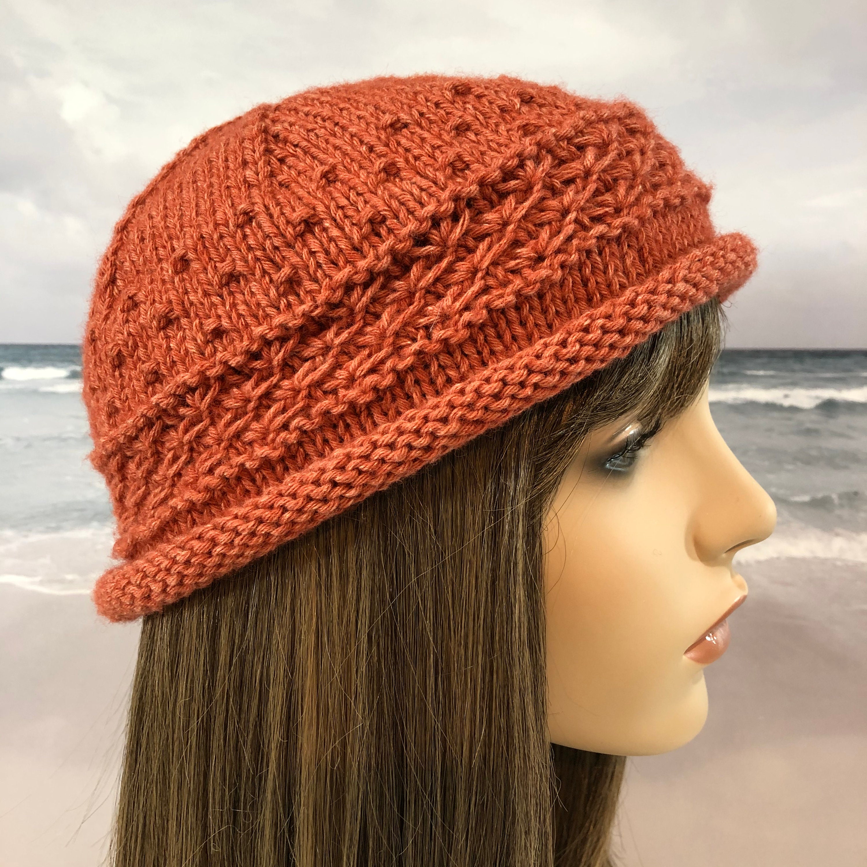 Instant Download Knit Hat Chemo Hat Knitting Pattern ' | Etsy