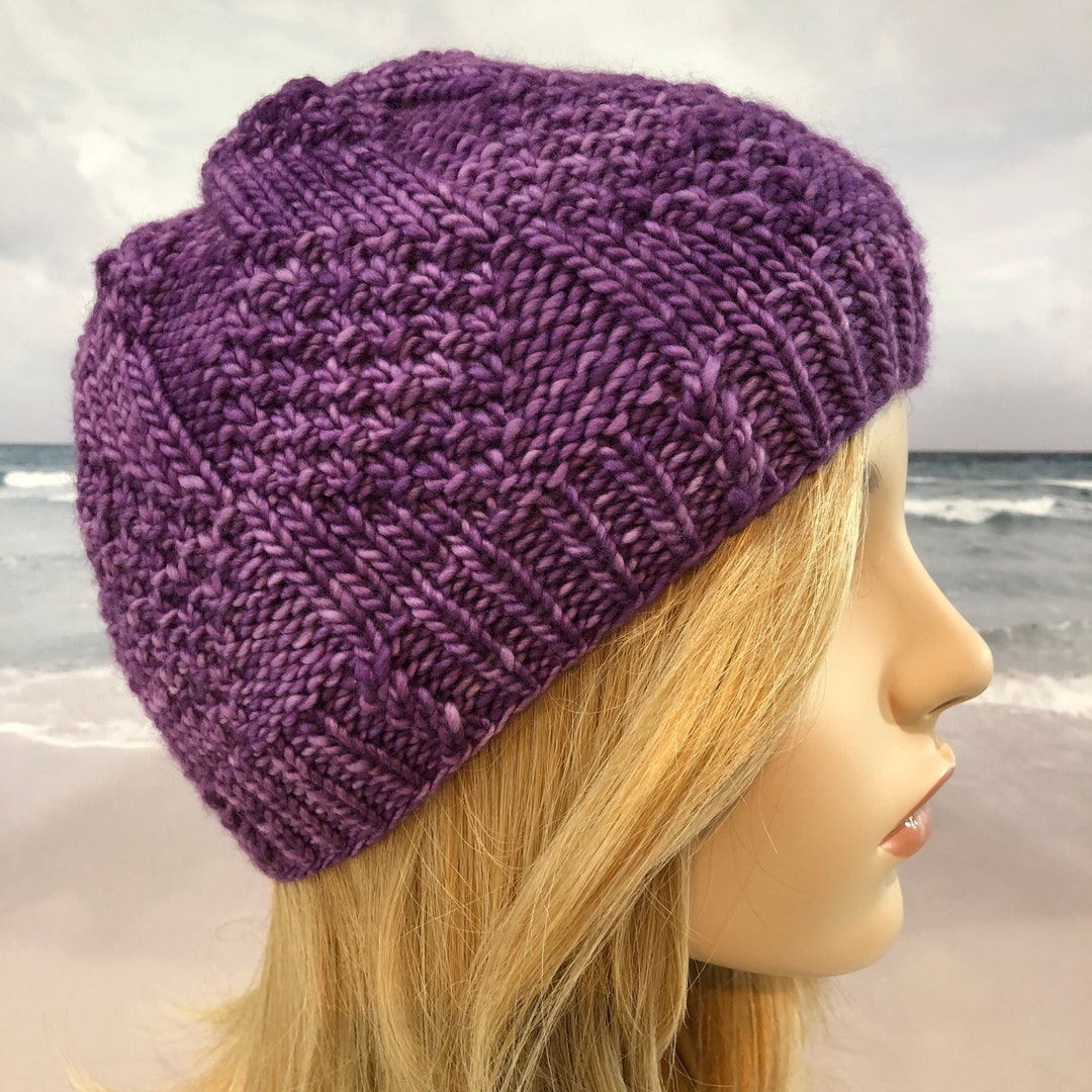Instant Download Knitting Pattern 'demi' for Women's Winter Knit Hat - Etsy