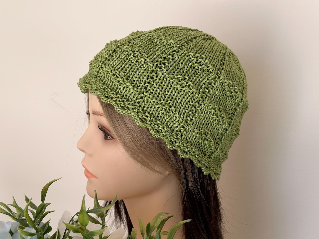 Instant Download, Chemo Hat Knitting Pattern 'meadow' for Chemo Hat ...