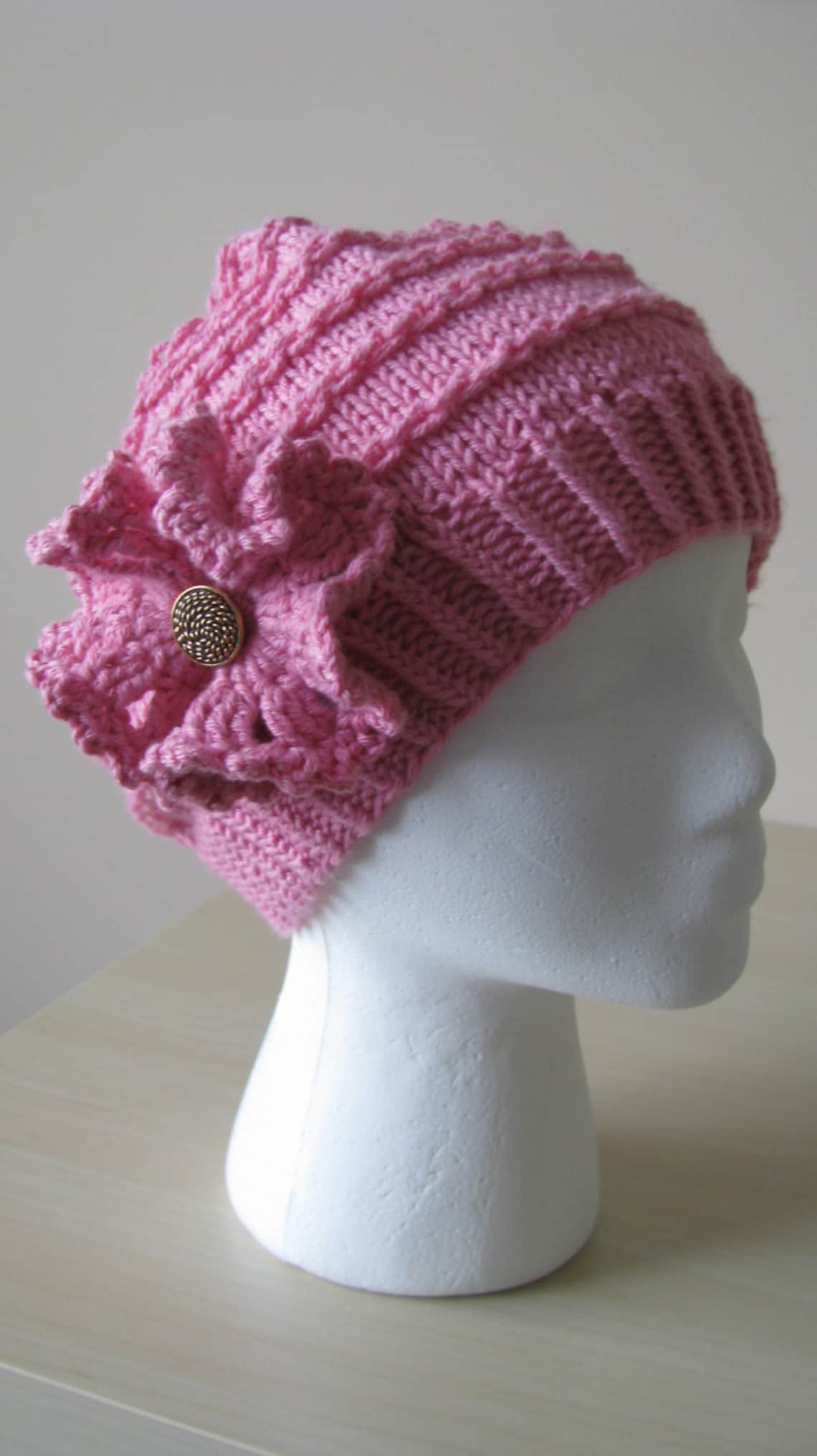 Instant Download Knit Hat Chemo Hat Knitting Pattern ' | Etsy