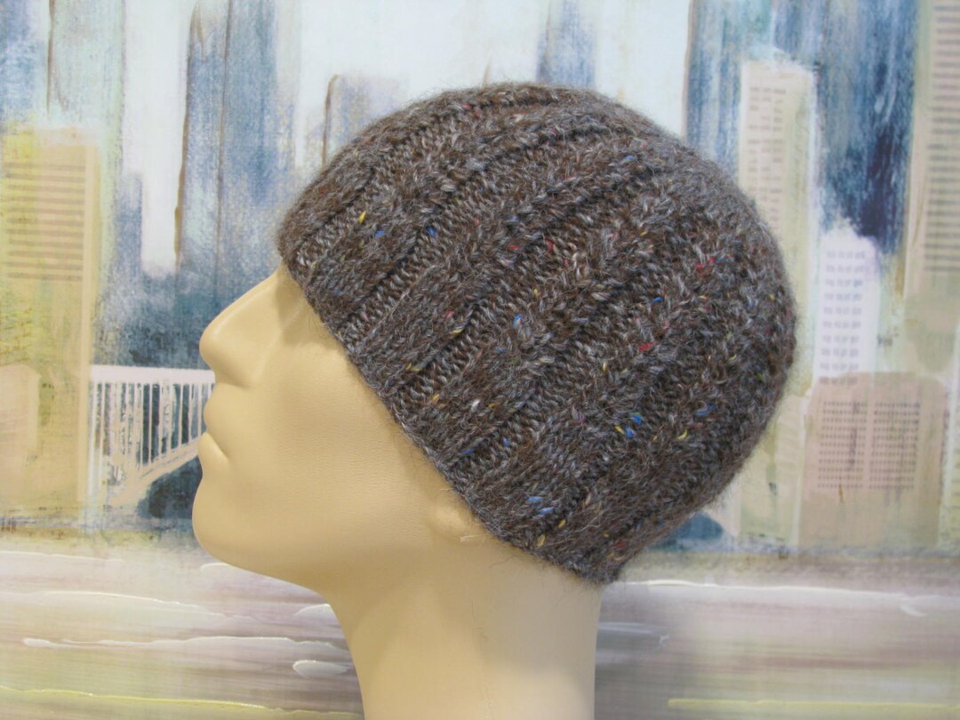 Men's Knitted Hat Pattern: Worsted Weight Beanie (PDF Pattern) - Etsy