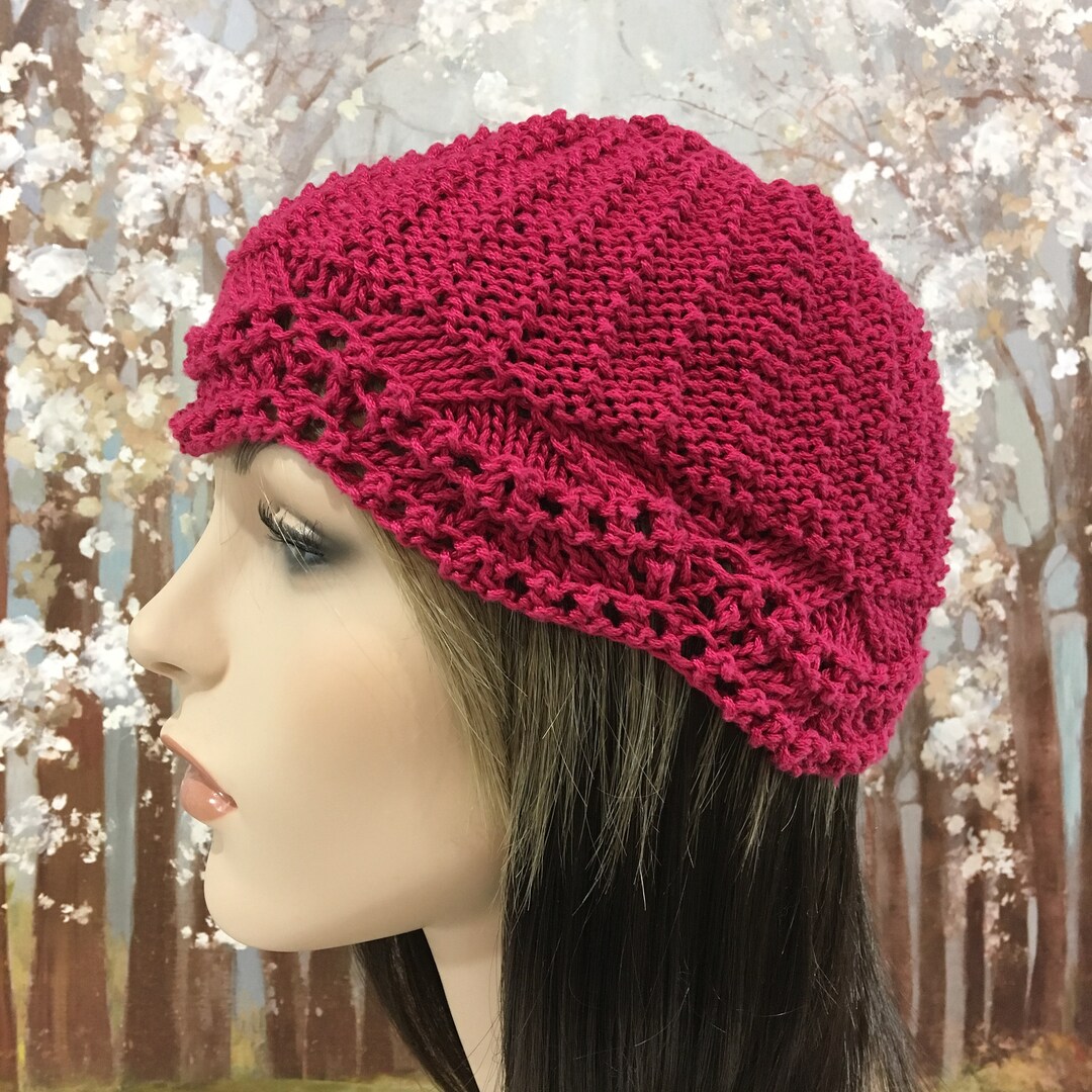 Instant Download Knit Hat, Chemo Hat Knitting Pattern ' Hope' for ...