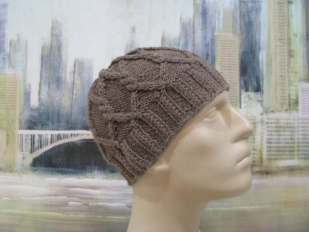 Men's Hat Pattern 'kyle', Men's Knitted Hat Pattern, Winter Hat, Beanie ...