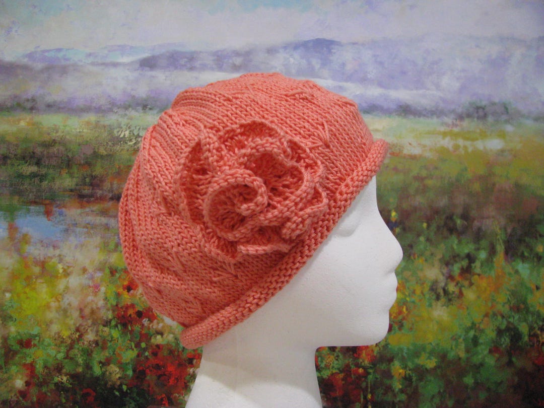 Instant Download Knit Hat, Chemo Hat Knitting Pattern ' Mary' for Chemo ...