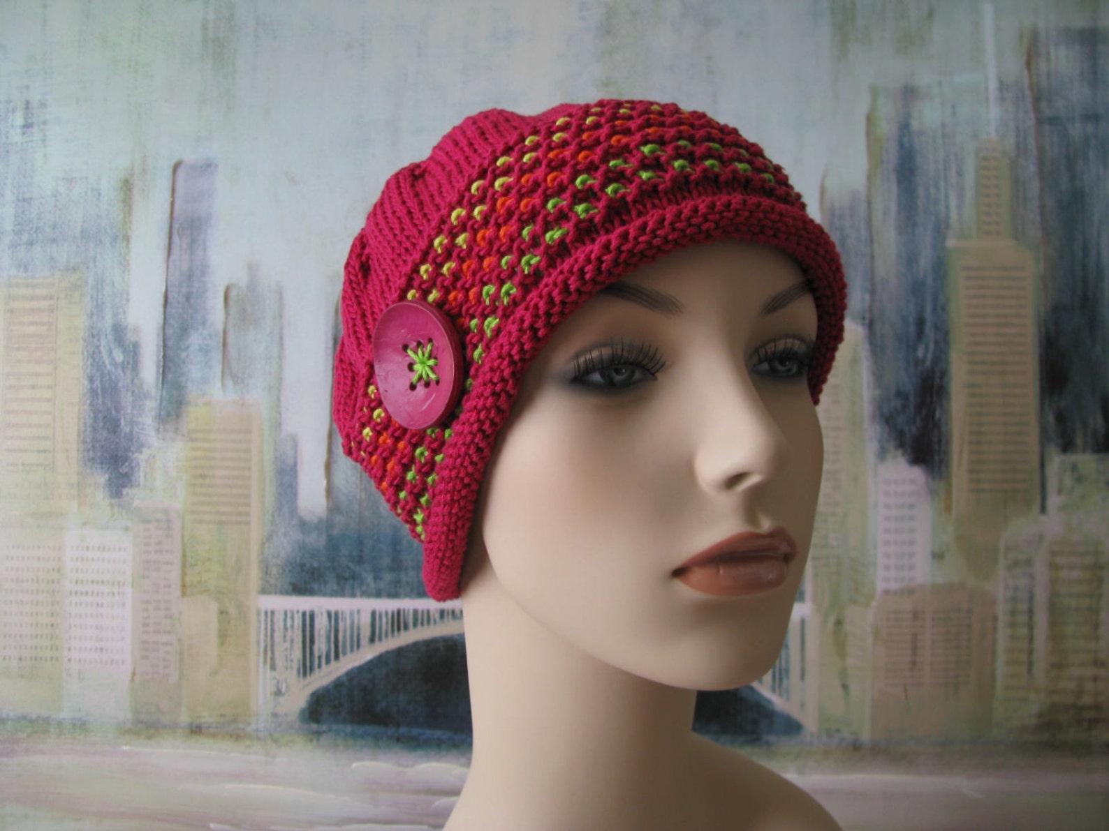 Instant Download Knit Hat Chemo Hat Knitting Pattern ' - Etsy