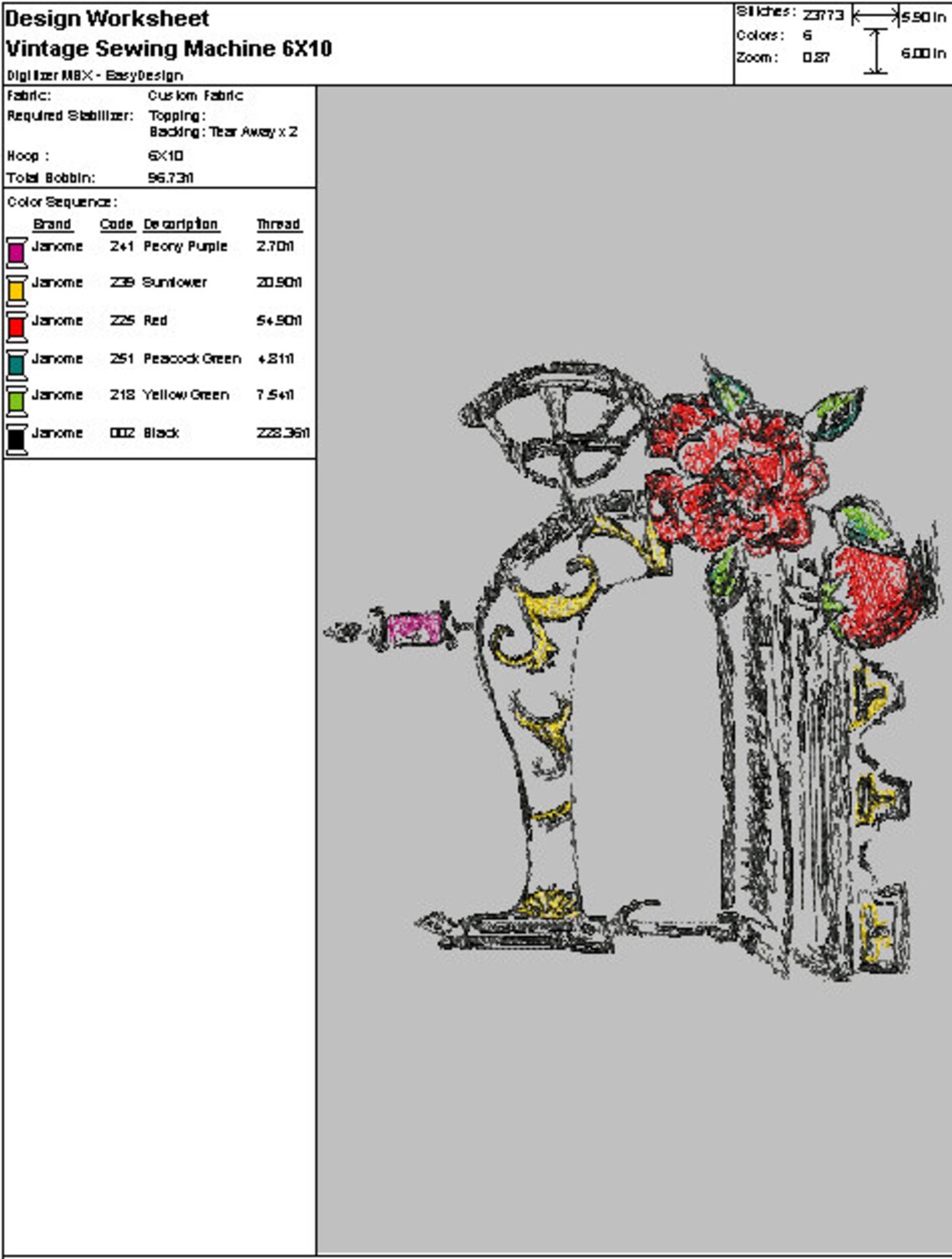 Embroidery Digital File vintage Sewing Machine - Etsy UK