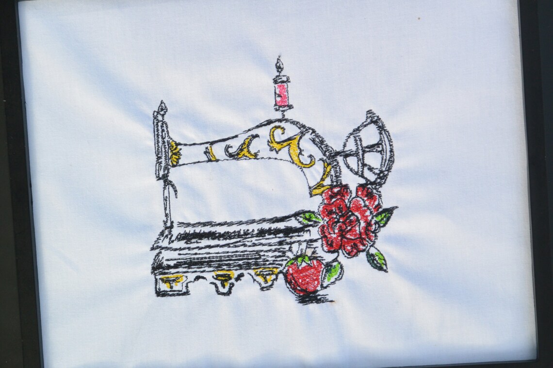 Embroidery Digital File vintage Sewing Machine - Etsy UK