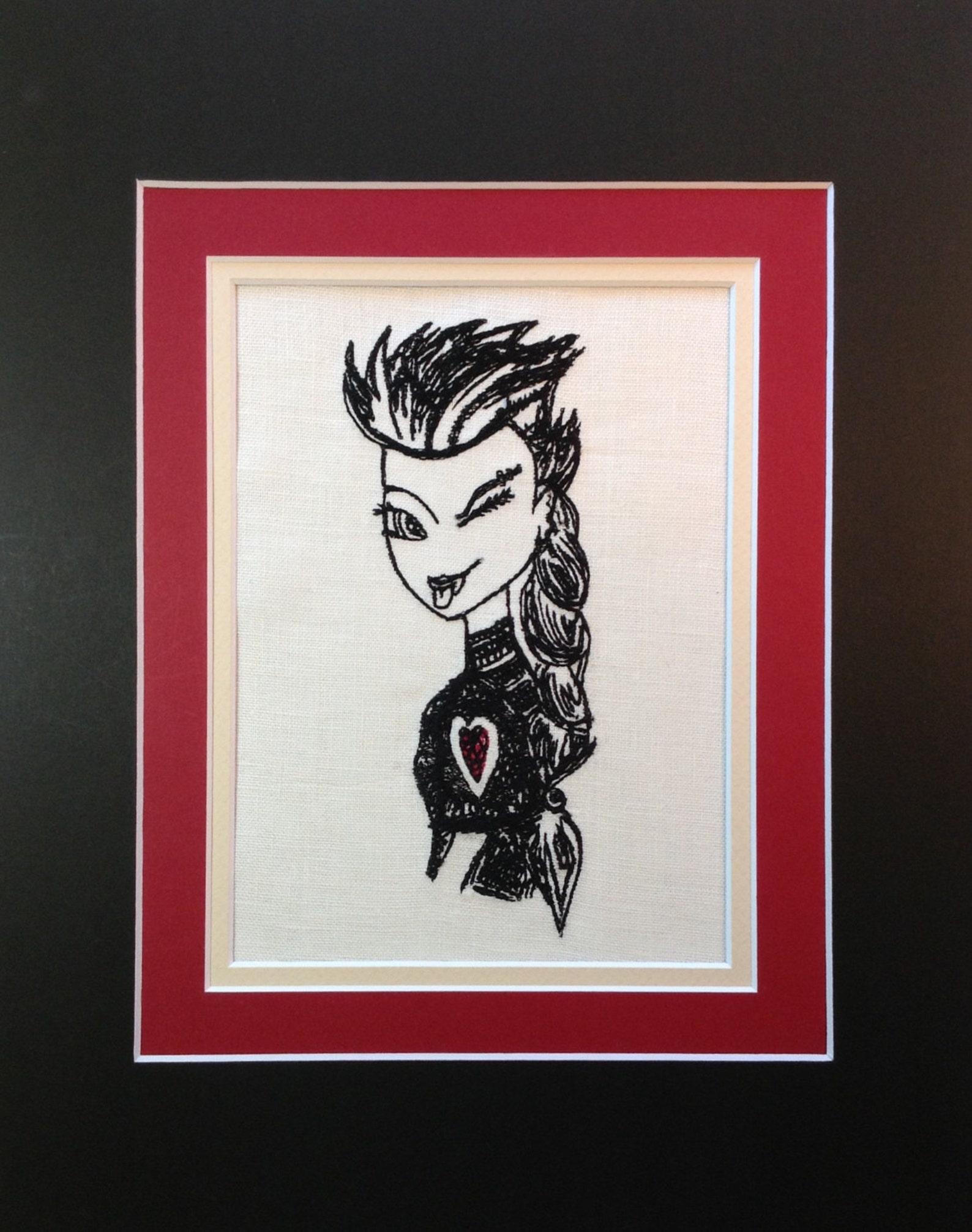 Embroidery Digital File punk Queen | Etsy