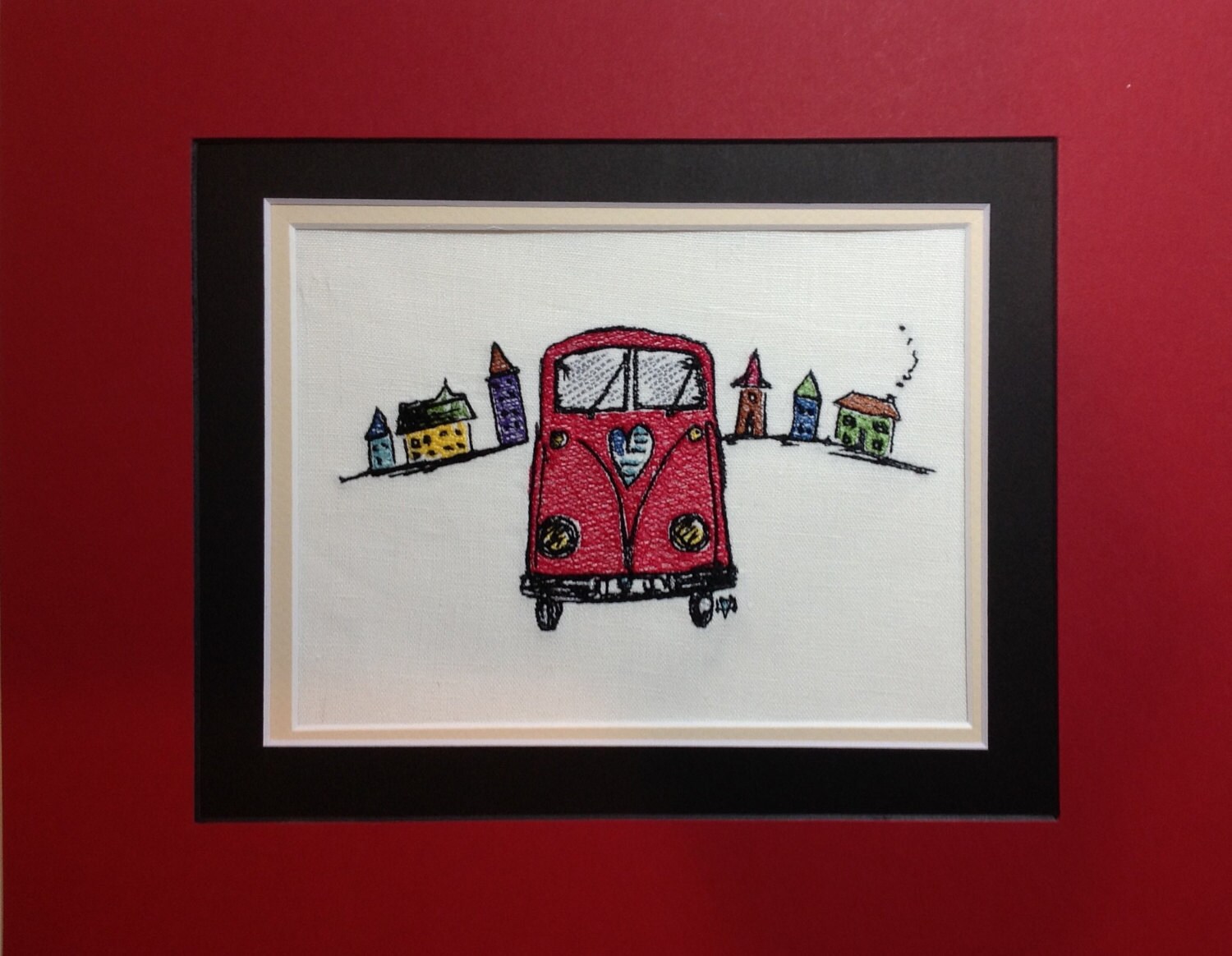 Embroidery Digital File "vw Bus" - Etsy