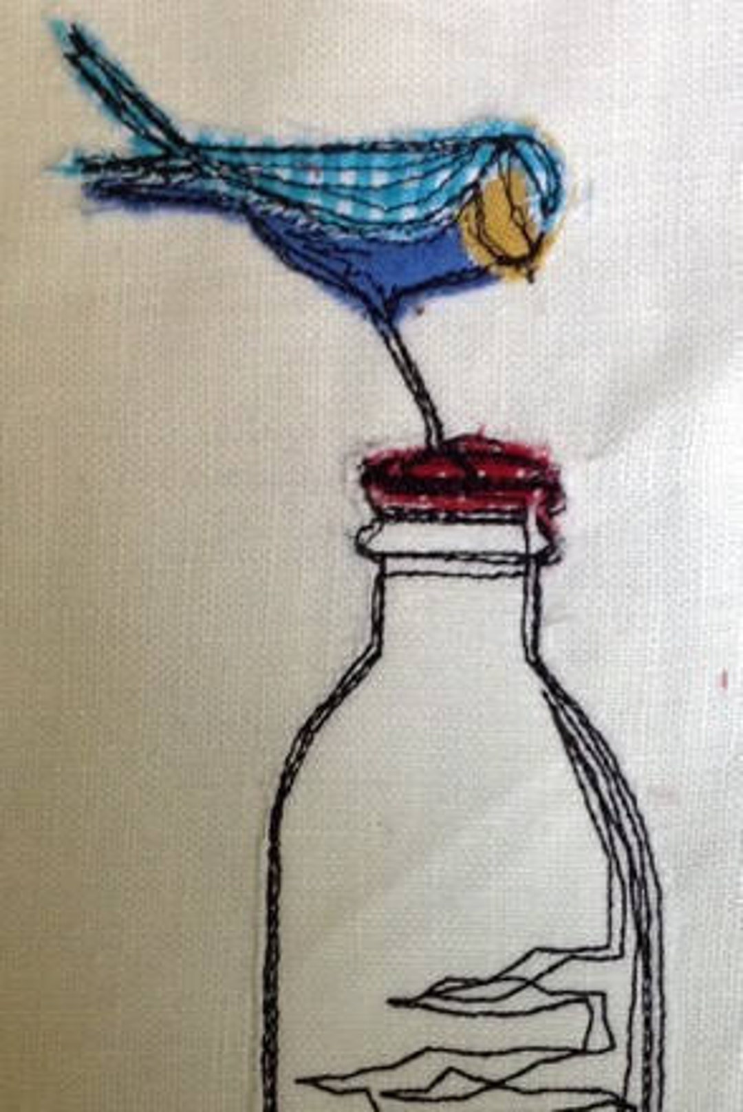 Raw Edge Applique Embroidery Machine Design Pattern Digital File 'bird ...