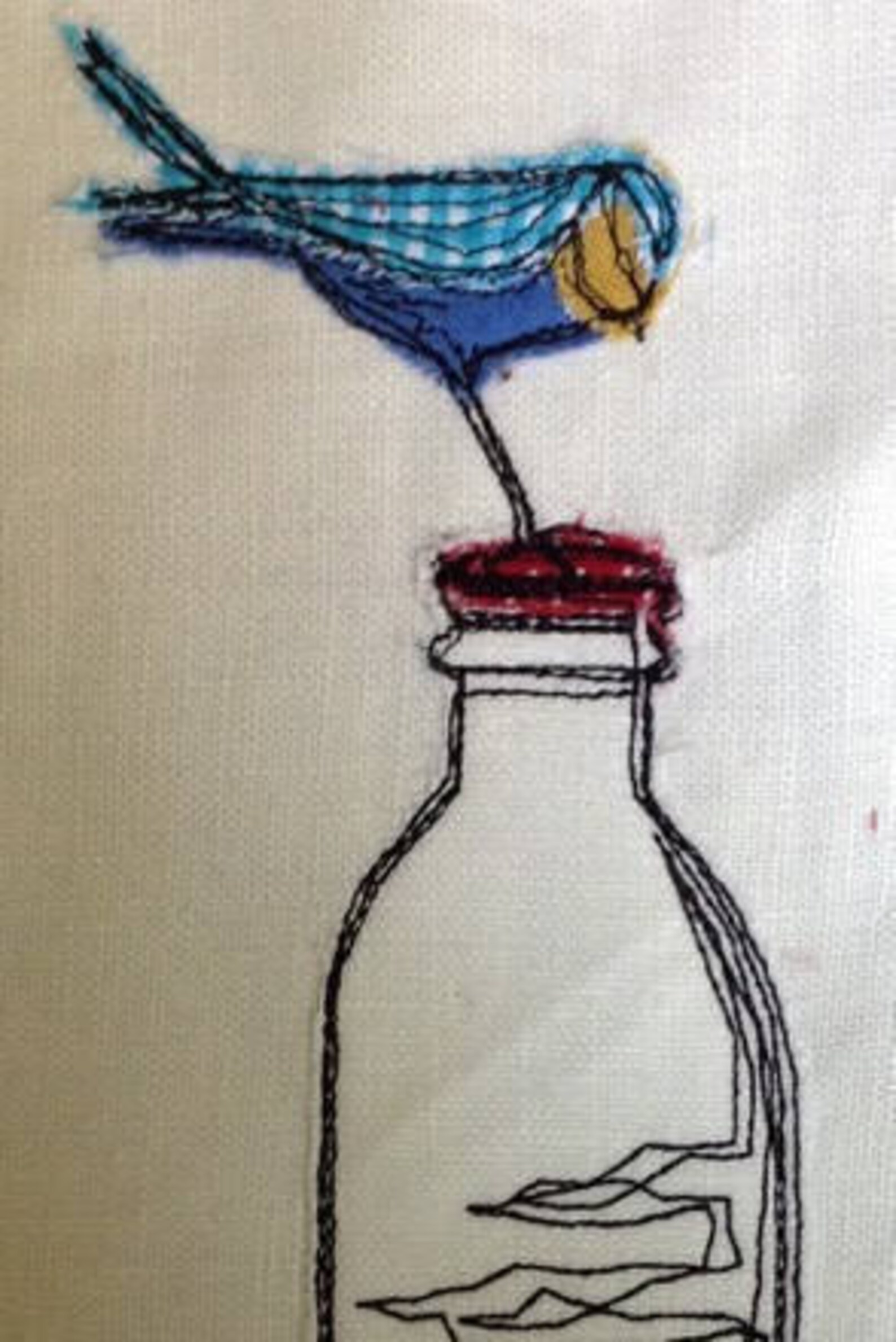 Raw Edge Applique Embroidery Machine Design Pattern Digital File 'bird ...