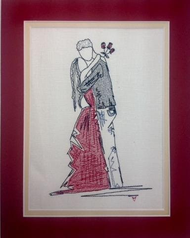 Embroidery Filled Line Art Machine Design Pattern Digital File | Etsy UK