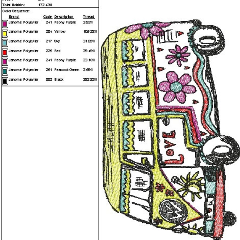 Vw Embroidery - Etsy