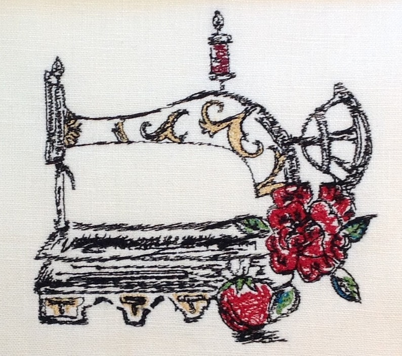 Embroidery Digital File vintage Sewing Machine - Etsy UK