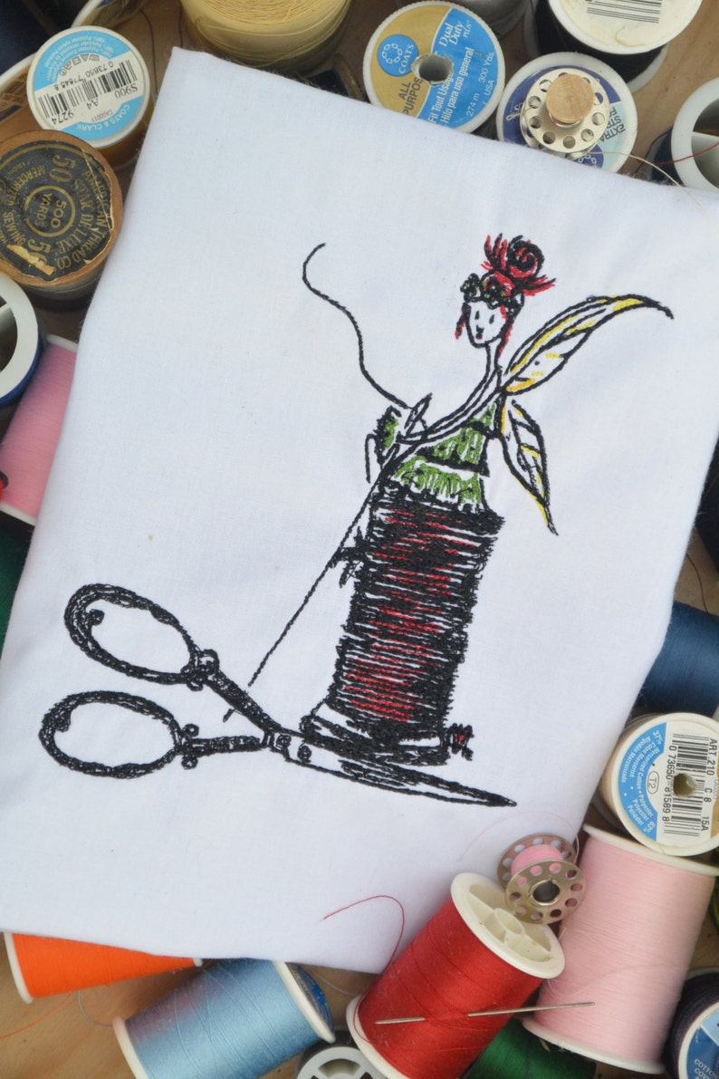 Machine Embroidery Design. Line Art Machine Embroidery Design. | Etsy