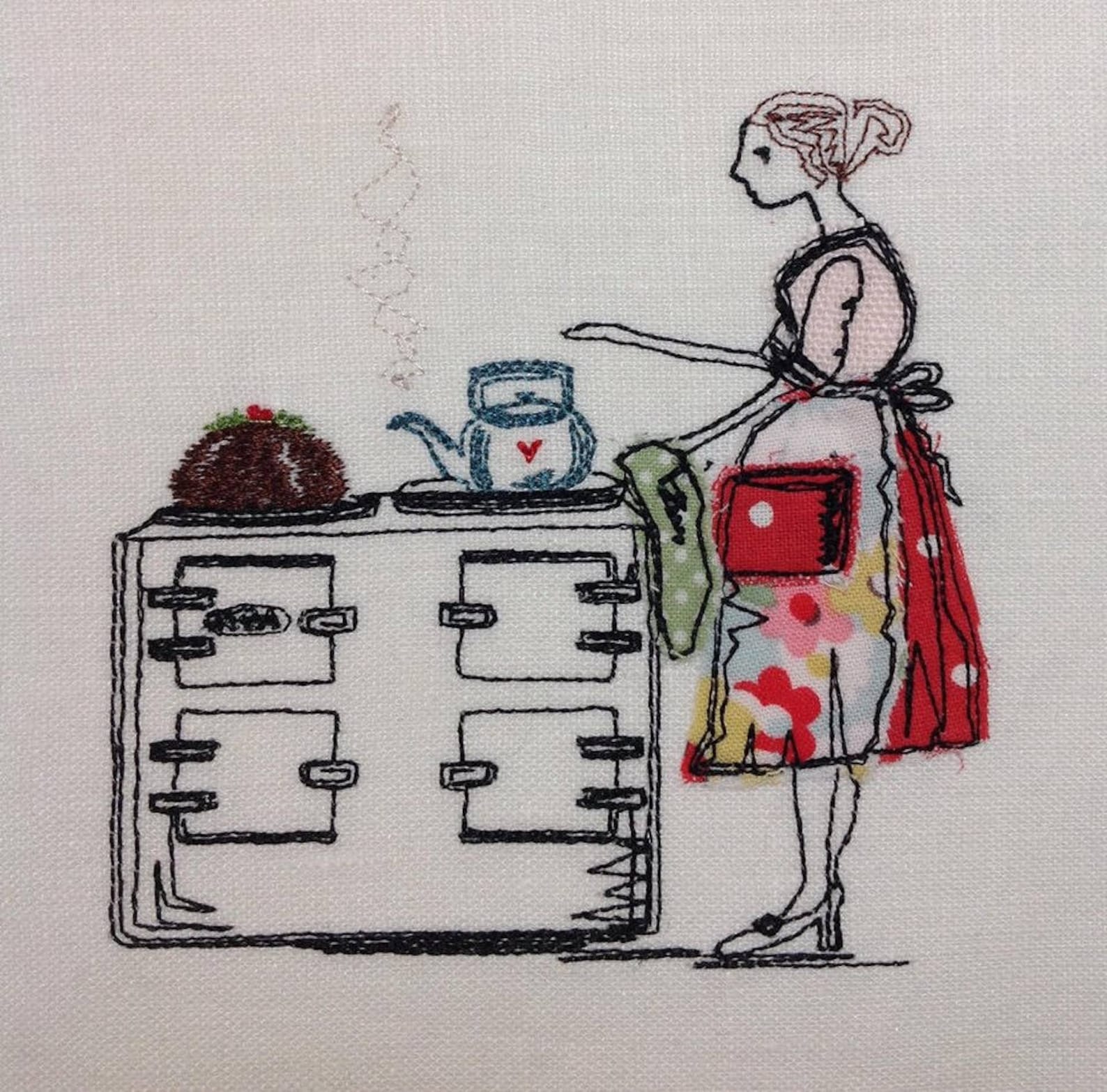 Raw Edge Applique Embroidery Machine Design Pattern Digital - Etsy