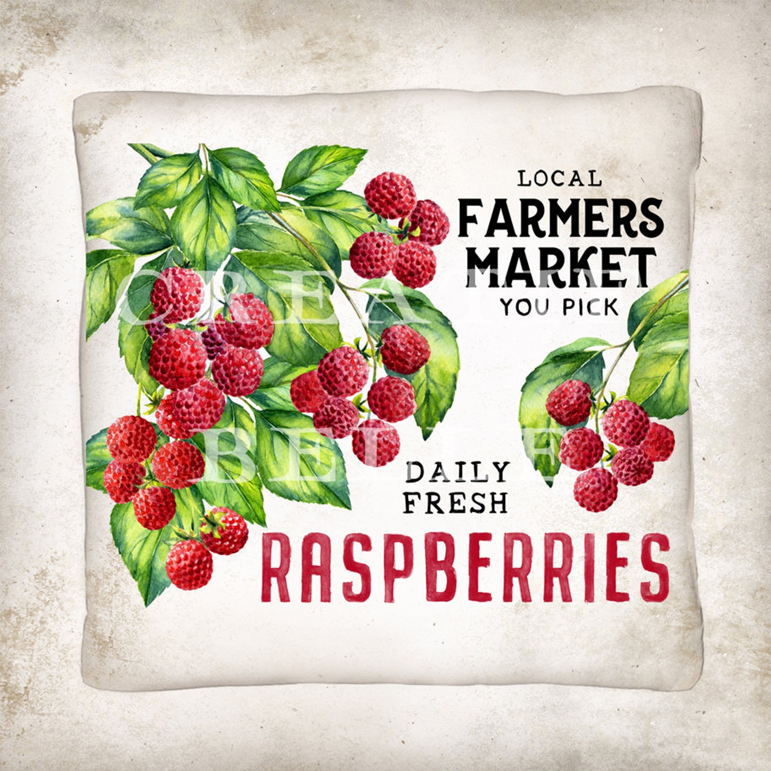 Vintage Farm Style Raspberry Sign Farmhouse Raspberry Kitchen - Etsy ...