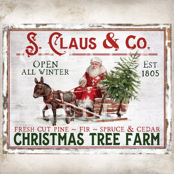 Christmas Tree Farm Sign - Etsy