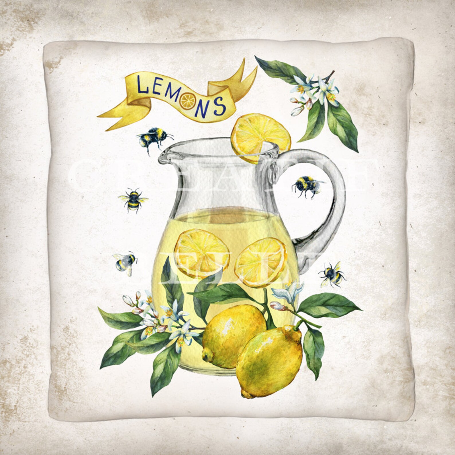 Farmhouse Lemon Sign Lemon Pitcher Jug Farm Style Lemon - Etsy