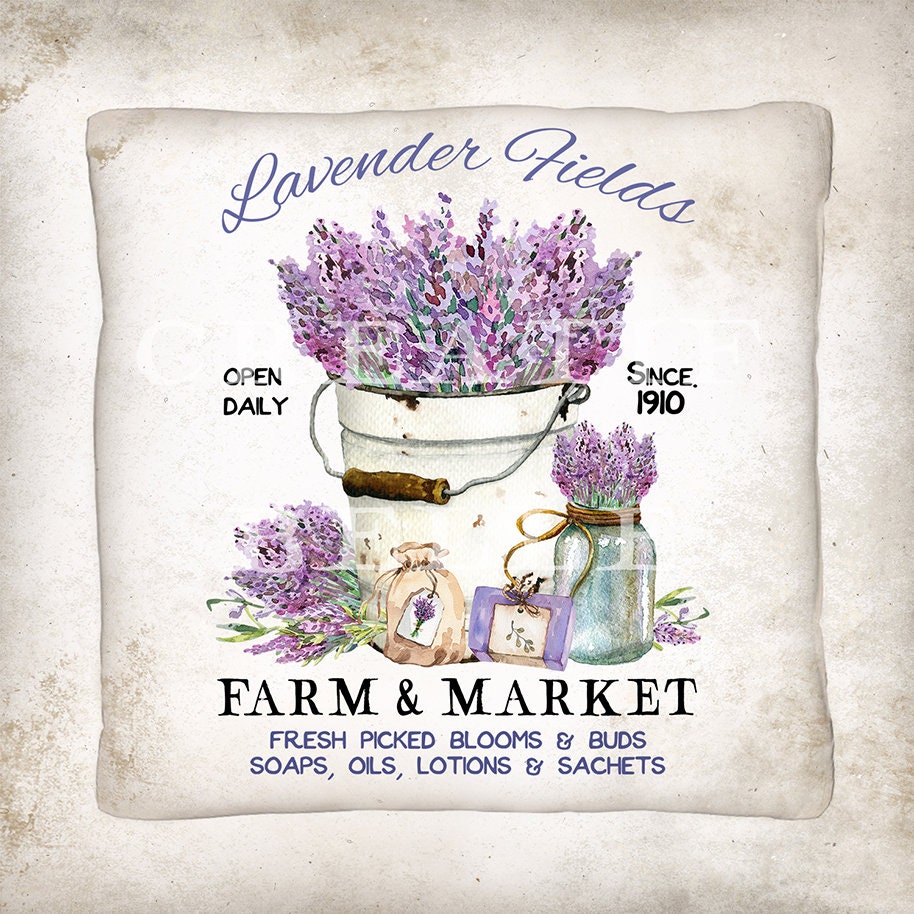 Vintage Shabby Chic Lavender Farm & Market DIY Sign Making - Etsy