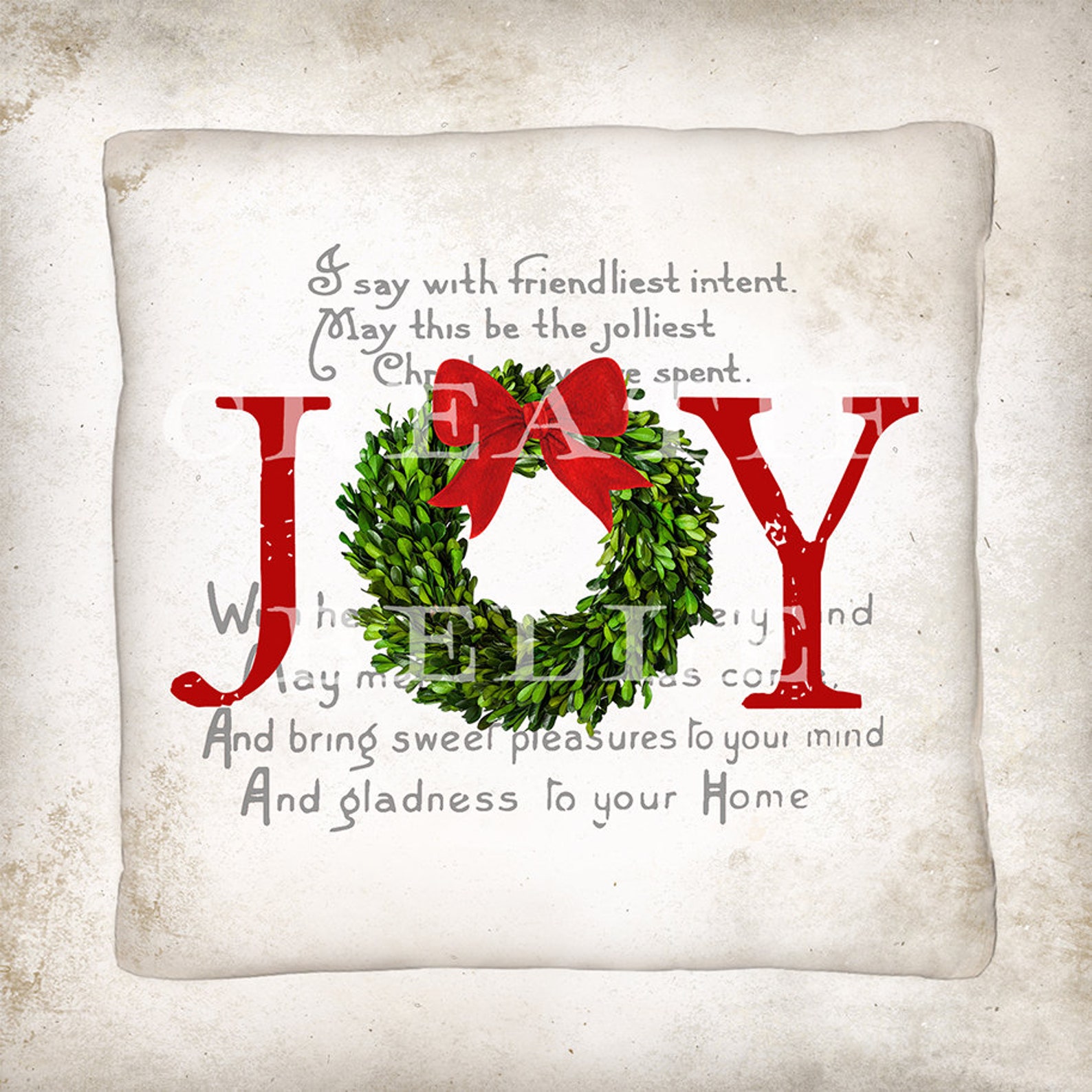 Christmas Joy Sign Christmas Wreath Sign Making Accent | Etsy