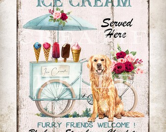 Ice Cream Cart Sign - Etsy