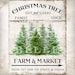 8.5x11 Plus 4 Inch Square Christmas Tree Farm & Market Sign | Etsy