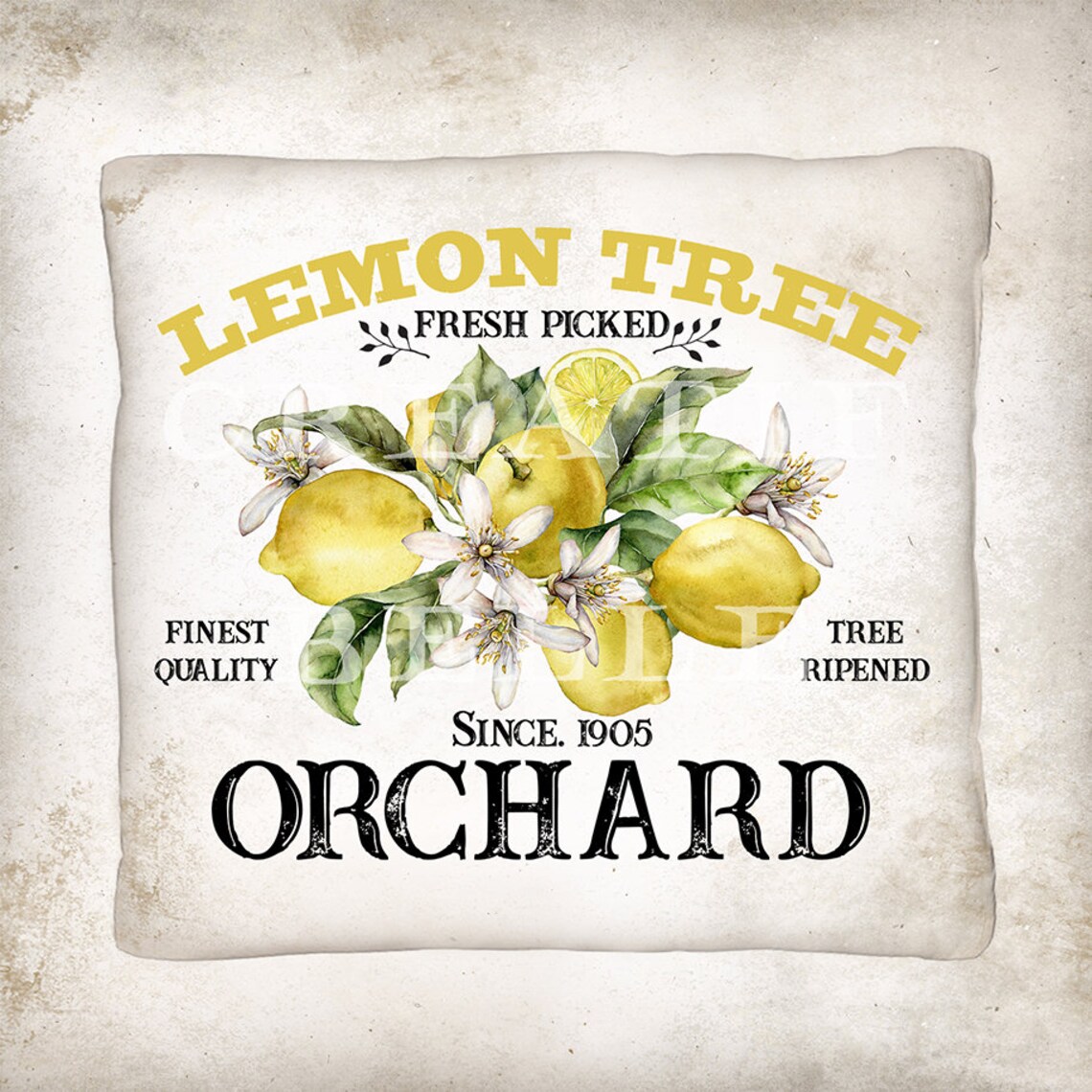 Lemon Tree Orchard Farm Sign Country Farm Style Lemons - Etsy