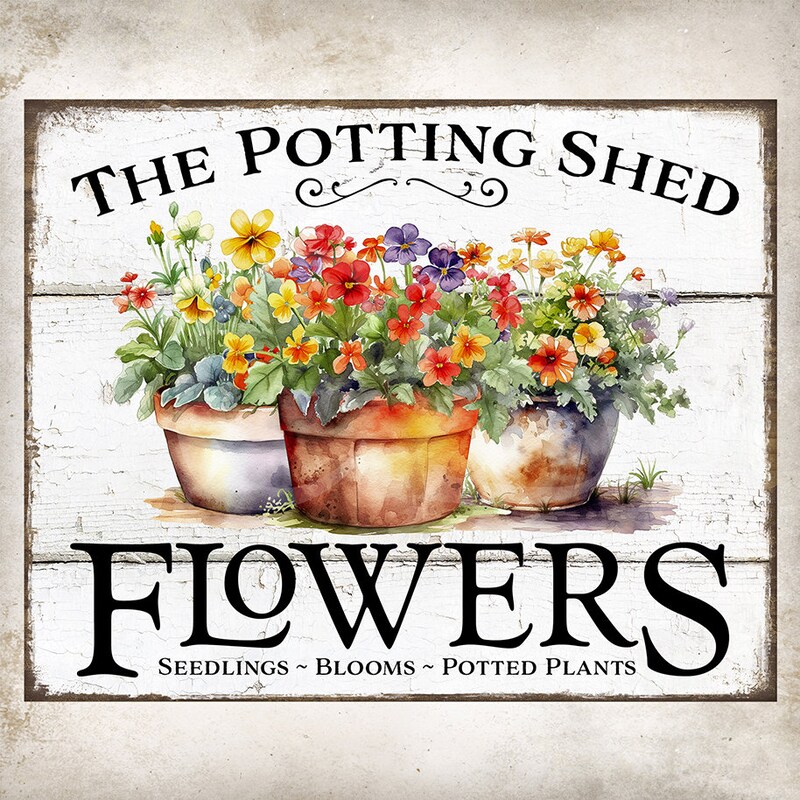 Potting Shed Sign - Etsy
