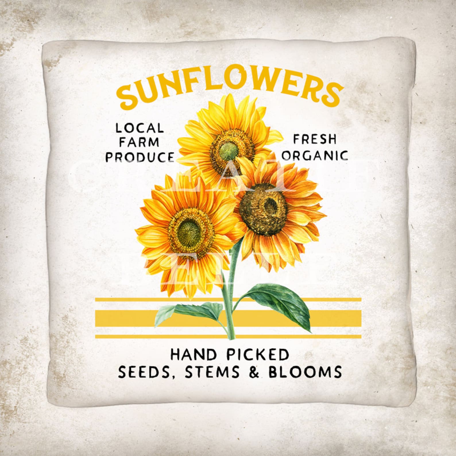 Farm Style Sunflower Sign Modern Farmhouse Sunflower Wall Art | Etsy