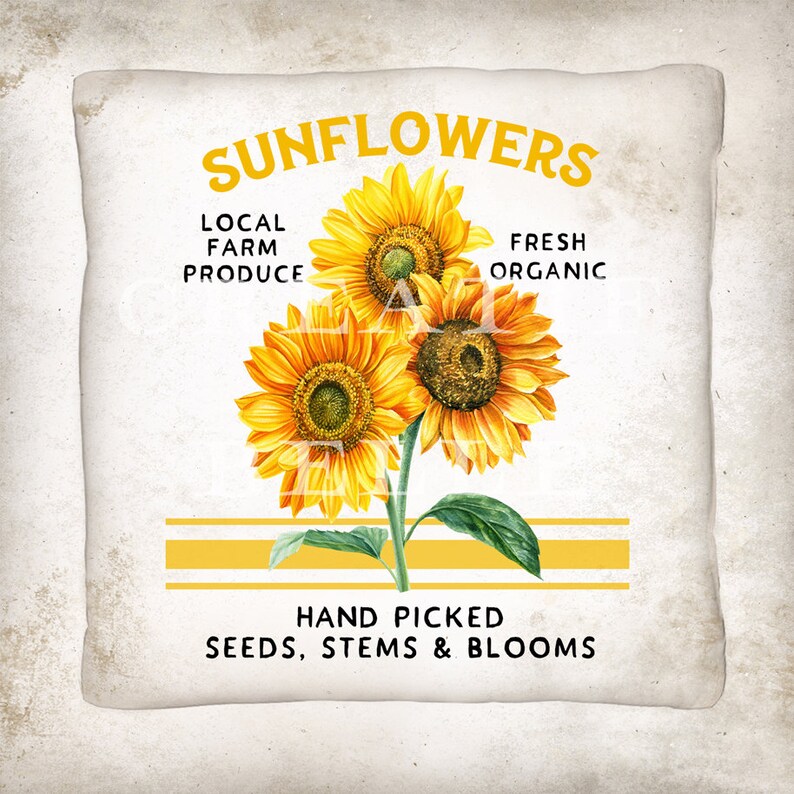 Farm Style Sunflower Sign Modern Farmhouse Sunflower Wall Art - Etsy
