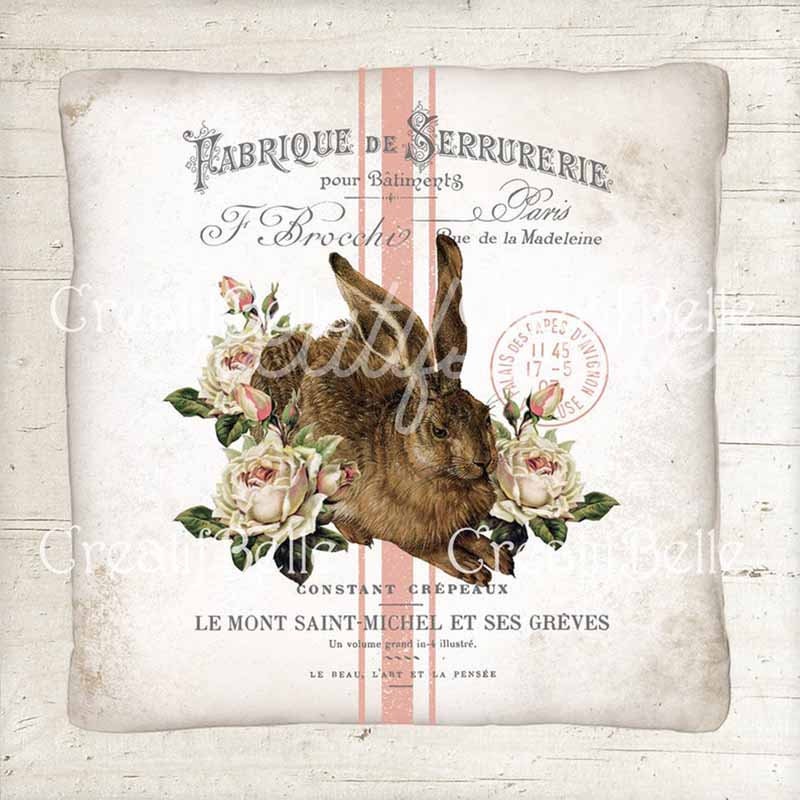 French Rustic Easter Rabbit Easter Wreath Accent Decor Sign | Etsy