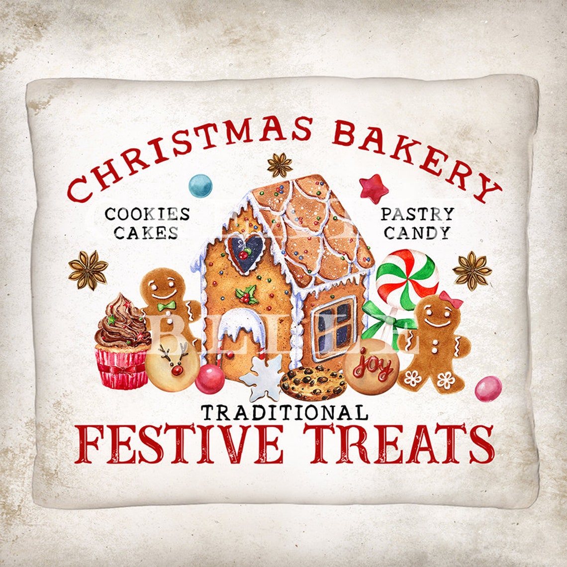 Christmas Bakery Food Sign Farmhouse Christmas Home Decor DIY - Etsy