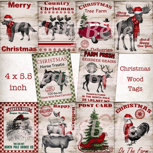 50s Christmas Papers Vintage Christmas Photo Backdrop | Etsy