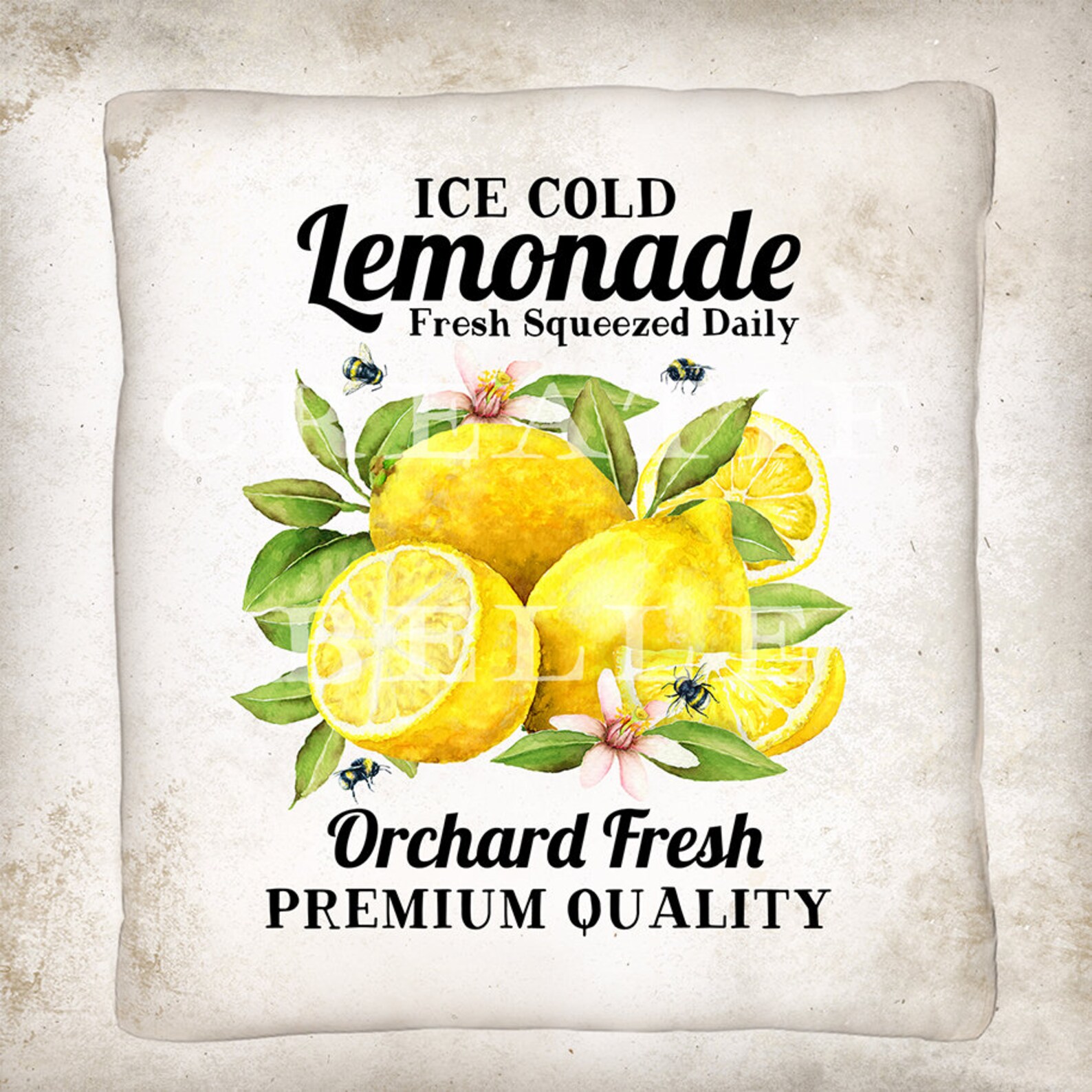 Ice Cold Lemonade, Lemon Sign, Farmhouse Decor, Farmhouse Kitchen Wall ...