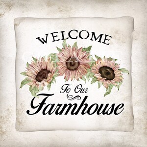 Welcome to Our Farmhouse, Sunflower Wall Decor, Tiered Tray Decor ...