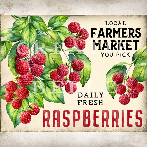 Raspberry Sign - Etsy