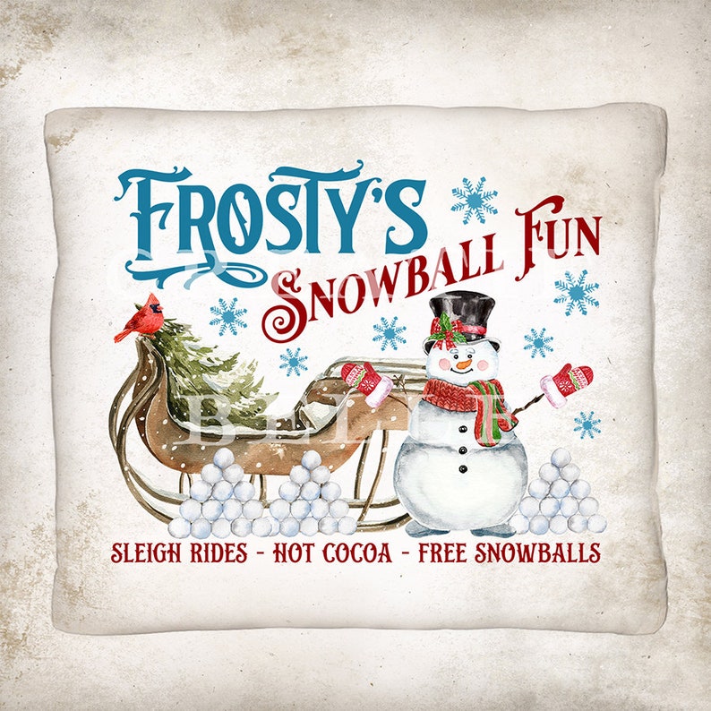 Frosty's Snowball Fun Farmhouse Christmas Decor DIY Crafts - Etsy