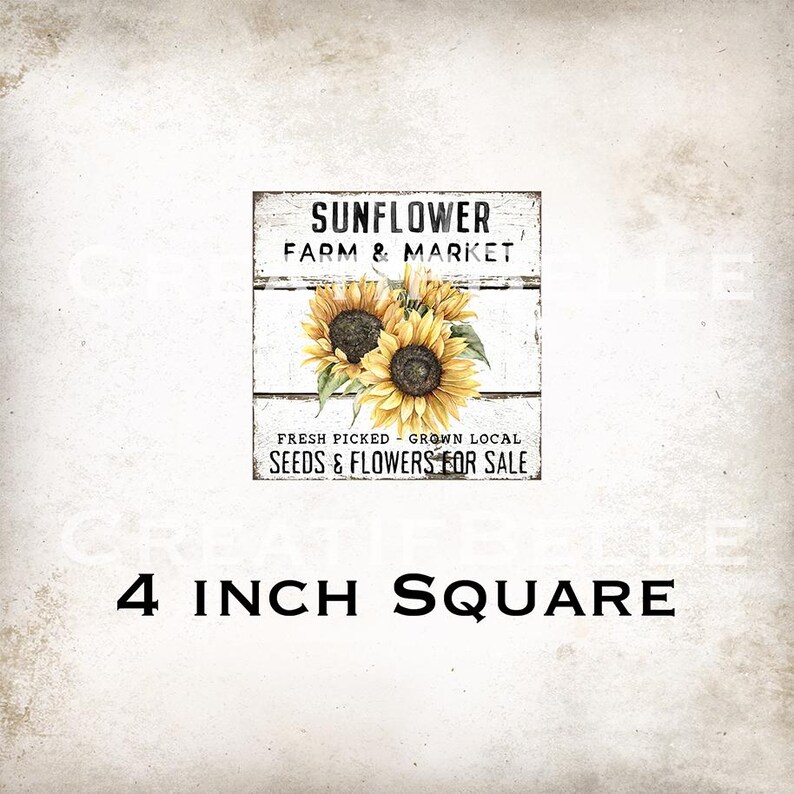 Sunflower Farm & Market Rustic Shiplap Wood Sign Farmhouse Sunflower ...